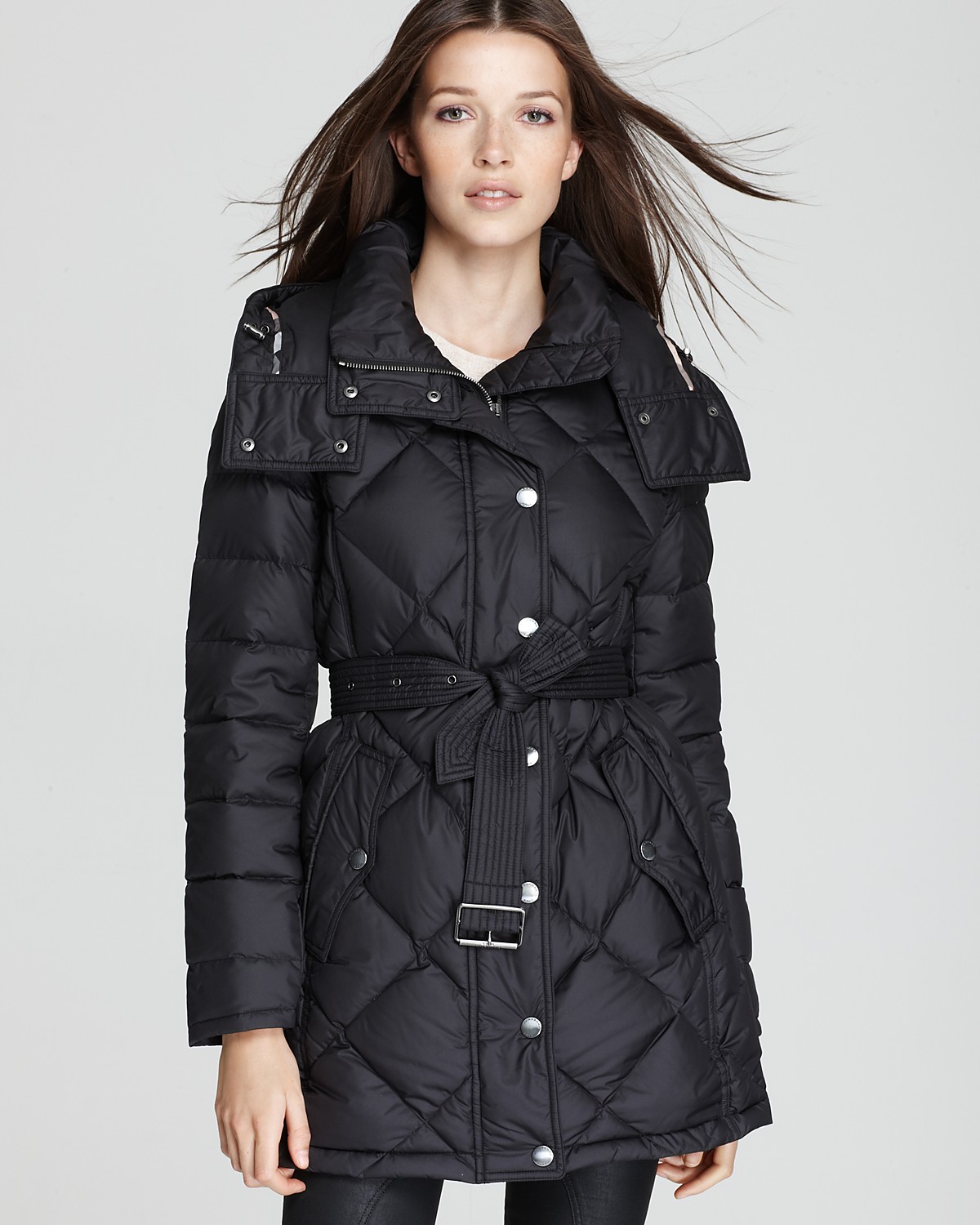 Burberry Brit Eddingly Long Belted Puffer Down Coat | Bloomingdale's Burberry Brit Eddingly Long Belted Puffer Down Coat | Bloomingdale's