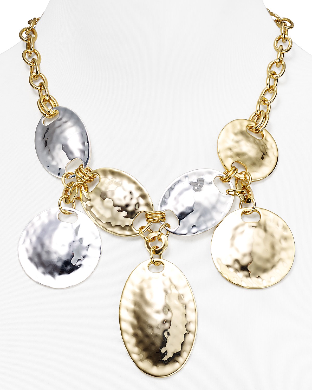 Robert Lee Morris Soho Two Tone Statement Necklace, 16 Robert Lee Morris Soho Two Tone Statement Necklace, 16