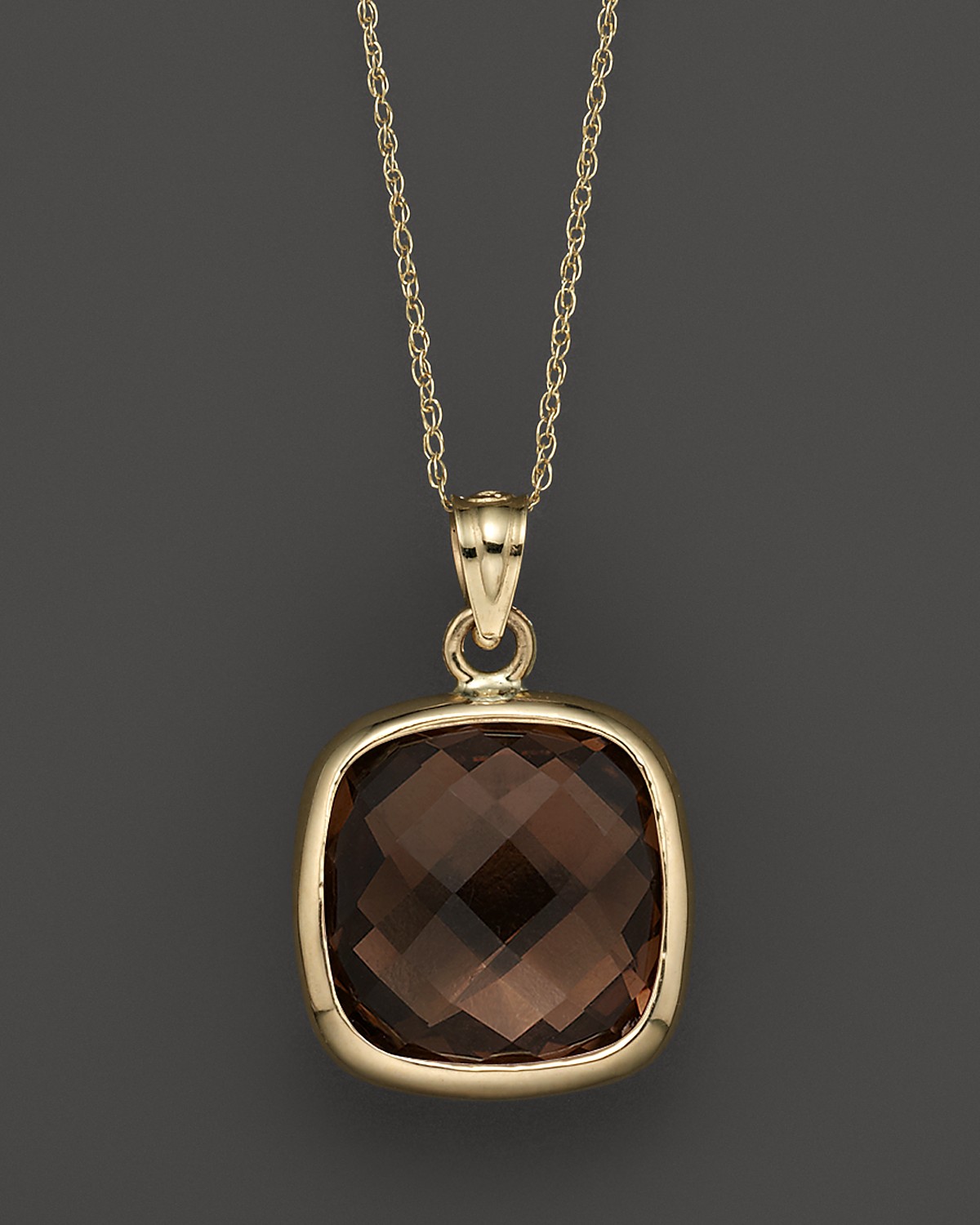 Smoky Quartz Necklace, 18 Smoky Quartz Necklace, 18