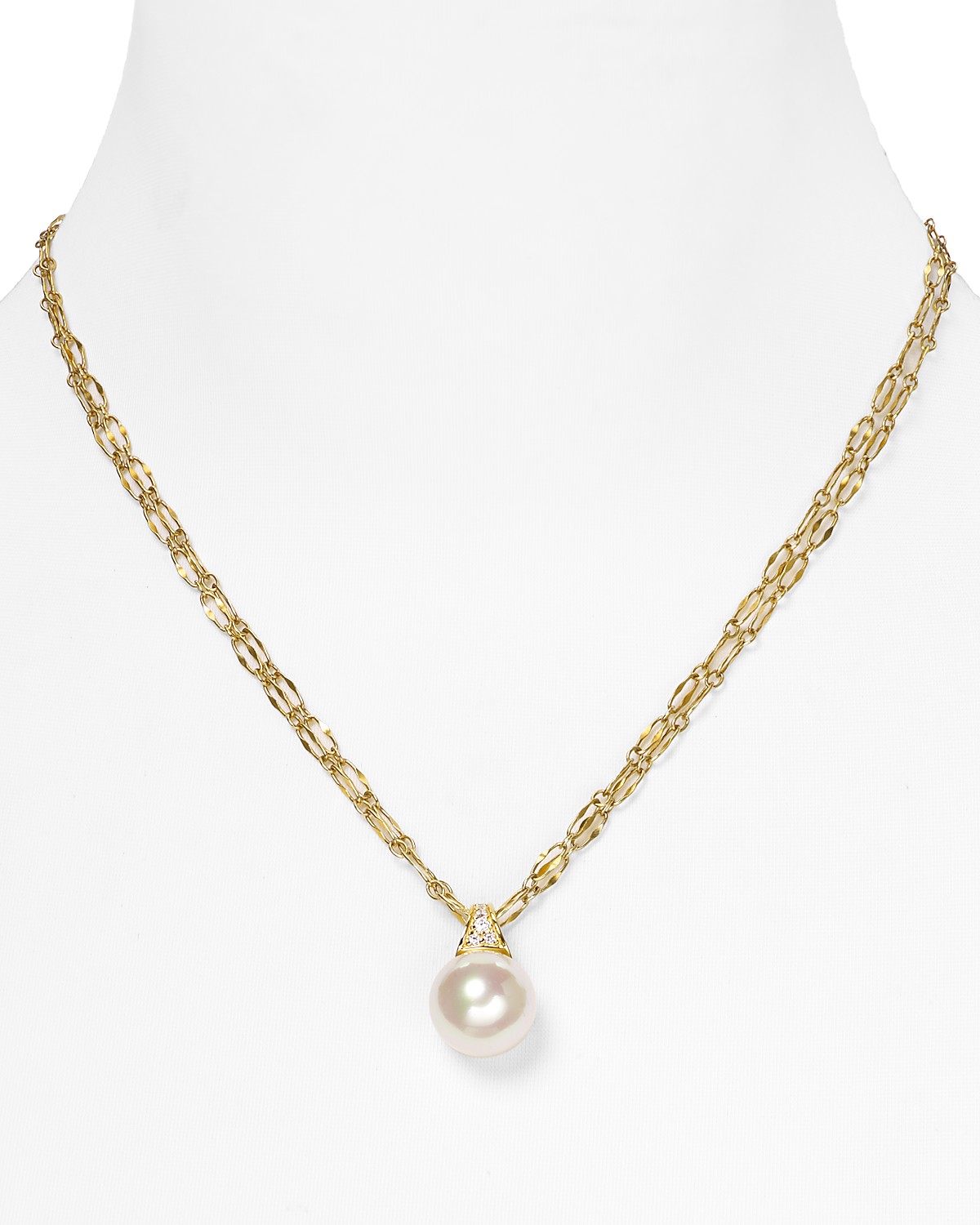 Majorica Gold Sparkle Pearl Pendant Necklace, 18 Majorica Gold Sparkle Pearl Pendant Necklace, 18